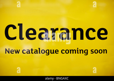 Promotional poster for new Argos catalogue in High Street store Stock ...