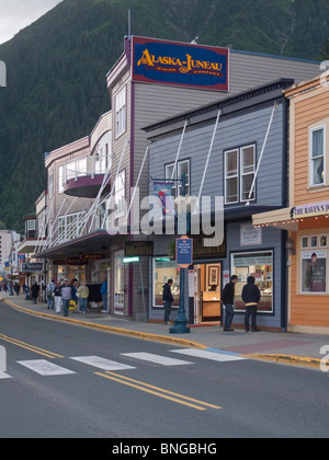 Shops downtown Juneau Alaska USA Stock Photo - Alamy