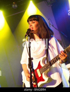 Alejandra Deheza, of School of Seven Bells, performing live at The ...