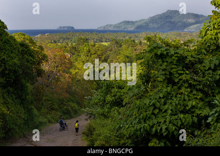 in philippines island the pacific ocean clouds and lights view from a ...