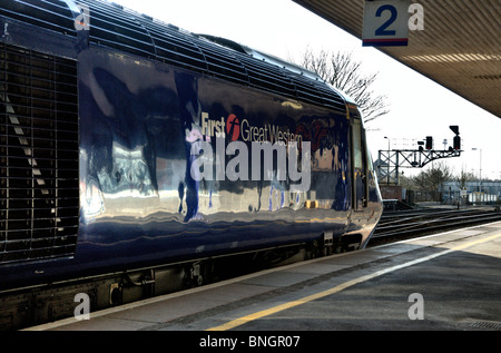 First Great Western train at Oxford station, Oxford, Oxfordshire UK in ...
