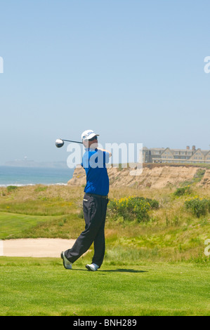 Golf course, Half Moon Bay, California Stock Photo - Alamy