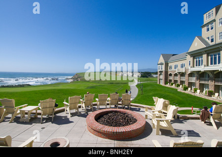 Ritz Carlton Half Moon Bay Ocean Golf course California Stock Photo - Alamy