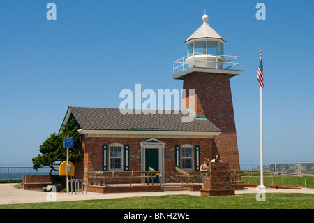 Santa Cruz California Lighthouse and surfing museum Stock Photo - Alamy