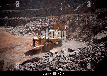 Large wheel dozer in open cast mine Stock Photo - Alamy