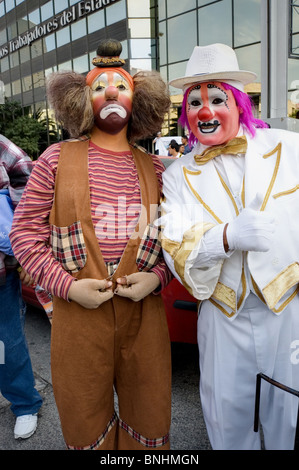 Poor clown during a clown parade in Mexico city with clowns from ...