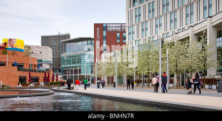 Liverpool One Shopping Mall Complex Liverpool England UK at twilight ...