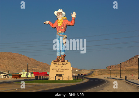 WENDOVER, NEVADA. USA. Wendover Will the cowboy welcomes you to the ...
