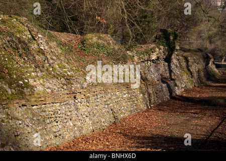 The Roman ruins at Verulamium Park, St Albans City, Hertfordshire ...