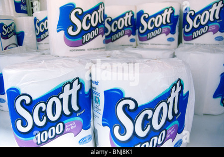 Rolls of Scott toilet paper manufactured by Kimberly-Clark are seen on ...