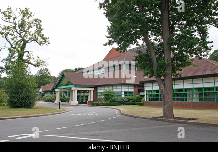 Entrance at Hawth Theatre Crawley West Sussex night view Stock Photo ...