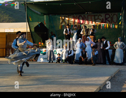 Portugal the Algarve, Folk dancing Festival at Alte, dancing troupe ...