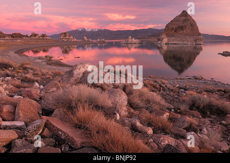 Pyramid Pyramid Lake sunset Pyramid Lake Indian Reservation Nevada USA ...