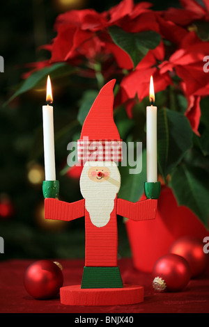 Santa Clause candles Stock Photo - Alamy