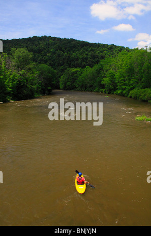 Kayaking on the Youghiogheny Scenic River, Sang Run, Maryland, USA ...