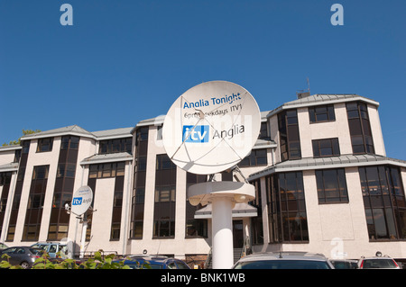 the Anglia ITV headquarters building in the city centre of Norwich ...