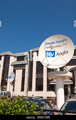 the Anglia ITV headquarters building in the city centre of Norwich ...