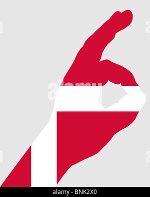 Danish hand signal Stock Photo - Alamy