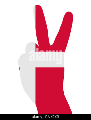 Danish hand signal Stock Photo - Alamy
