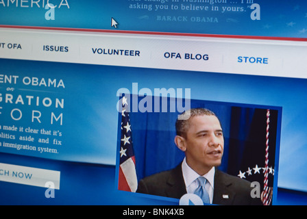 Barack Obama website Stock Photo - Alamy