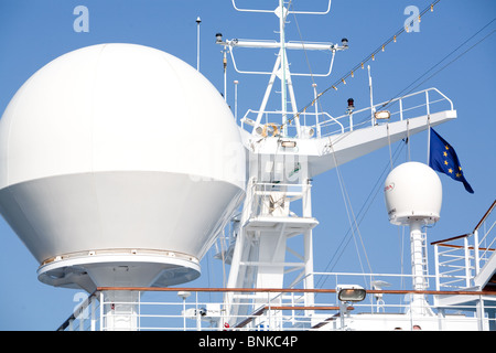 Ship navigation and communication systems Stock Photo - Alamy
