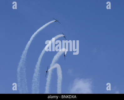 The Blades RAF aerobatic team Farnborough Airshow 2010 Stock Photo - Alamy