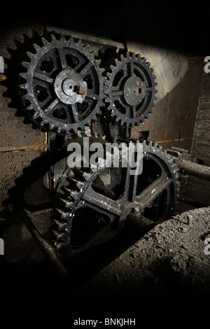 Industrial Machinery, Heavy Iron Cogs, Iron Work, Painted Metal Stock ...