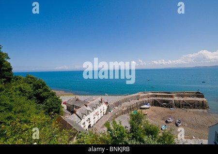 Clovelly Cornwall UK Harbour Harbor Quay Lobsterpots Stock Photo - Alamy