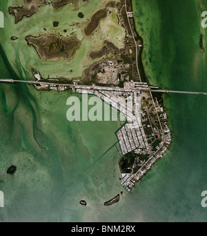 aerial map view above Key West Naval Air Station NAS Boca Chica Florida ...