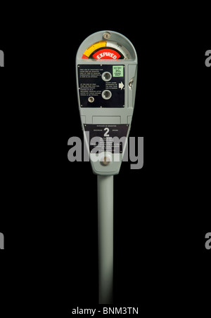 Parking meter with its time expired flag showing Stock Photo - Alamy