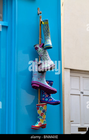 Ladies Colourful Wellington Boots Display Shop Window Guildford Surrey ...