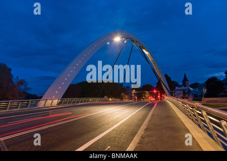 modern arch bridge in Tartu, Estonia Stock Photo - Alamy