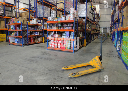 Dry goods warehouse of a food distribution company Stock Photo - Alamy