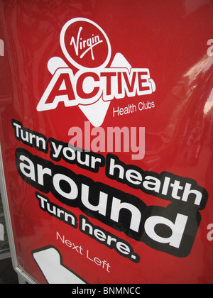 Virgin Active exercise gym advert Stock Photo - Alamy