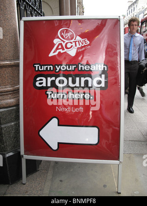 Virgin Active exercise gym advert Stock Photo - Alamy