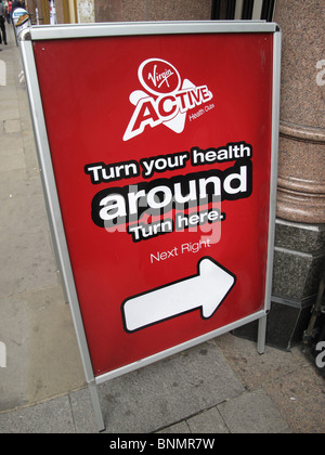 Virgin Active exercise gym advert Stock Photo - Alamy