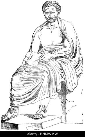 statue of Demosthenes, 384 BC - 322 BC, an ancient Greek orator and ...