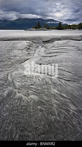 Patterns in tidal silt, Turnagain Arm, Alaska Stock Photo - Alamy
