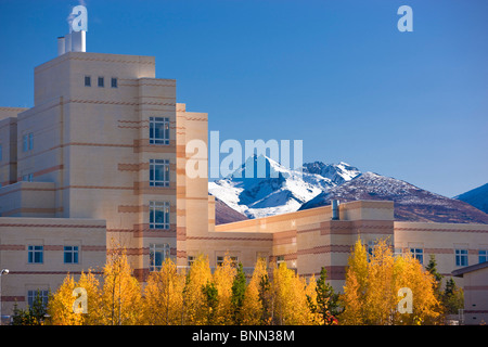 Scenic view of the Alaska Native Medical Center during Autumn in ...