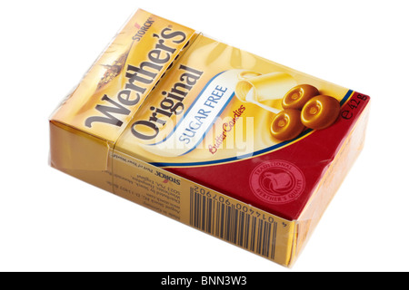 42 gram box of Storck Werthers original sugar free butter candies Stock ...