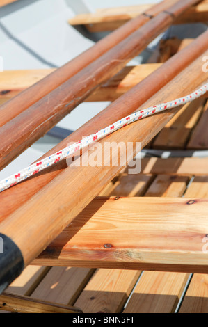 Oars and a rope Stock Photo - Alamy