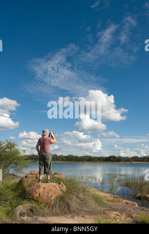 Ngezi Dam Lake Ngezi National Park near Kadoma Zimbabwe Africa Stock ...