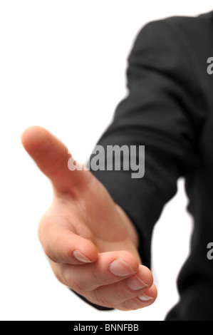 businessman hand isolated on white Stock Photo - Alamy