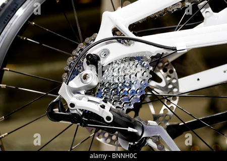 Gear Changing Mechanism on Rear Wheel Stock Photo - Alamy