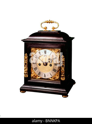 Antique English bracket clock, 17th century Stock Photo - Alamy
