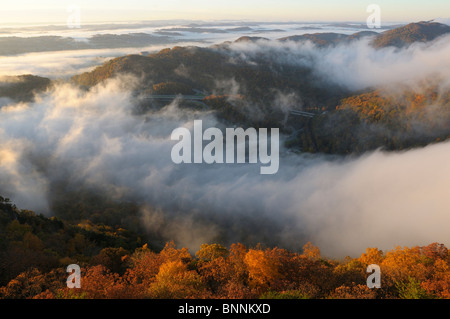 Pinnacle Overlook Fog Cumberland Gap National Historic Park Cumberland ...