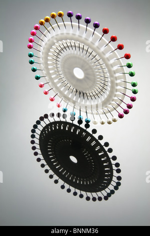 Sewing pins wheel Stock Photo - Alamy