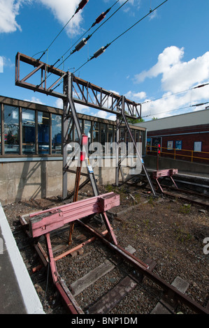 Buffers at end of railway line Stock Photo - Alamy