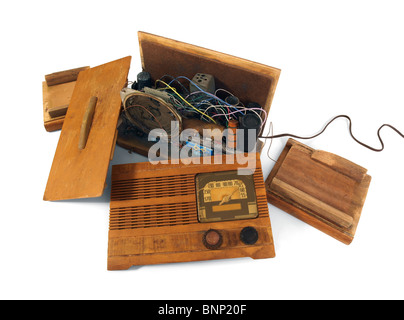 A broken radio Stock Photo - Alamy