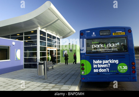 Park and Ride bus shelter and town map dispenser, Cambridge ...